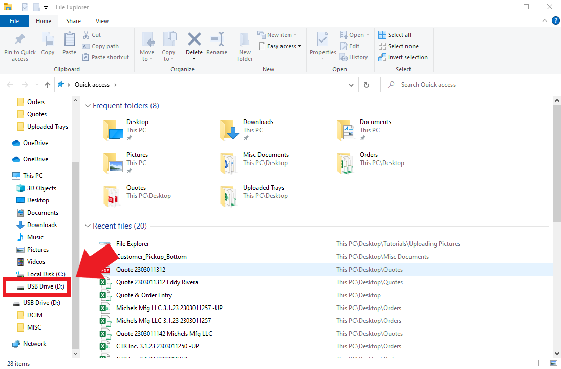 Transferring, Renaming & Uploading Pictures - M & J Tooling LLC